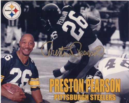 PITTSBURGH STEELERS PRESTON PEARSON AUTOGRAPHED SIGNED 8X10 | eBay
