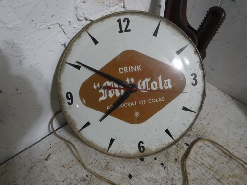 Vintage Mr Cola advertising Clock aristocrat of cola runs | eBay