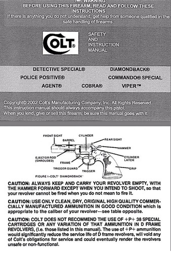 Colt Detective Special & Others Instruction Manual On USB (READ DESCRIPTION!!!) | eBay