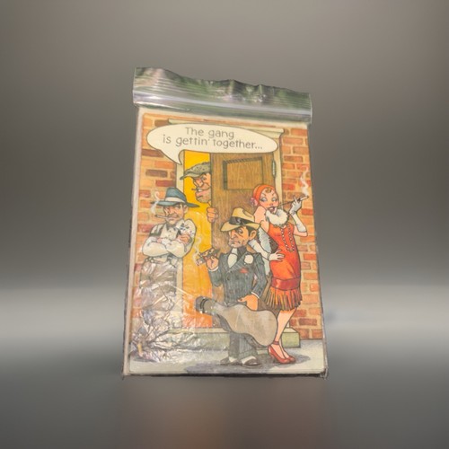 6 Hallmark Invitations "The Gang Is Gettin' Together" Mob Flapper 20s ...