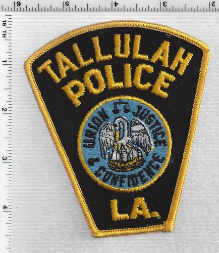 Tallulah Police (Louisiana) 1st Issue Shoulder Patch | eBay