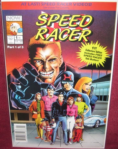 SPEED RACER #1 BAR CODE ON COVER NOW COMIC 1992 NO BUTTON VG | eBay
