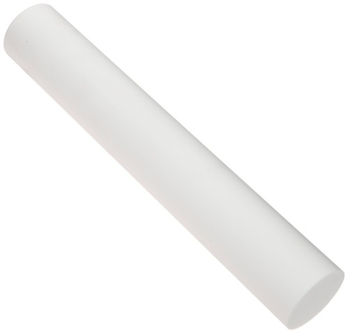 Glass-Mica Ceramic Round Rod, Opaque White, 1-1/2" Diameter, 6" Length ...