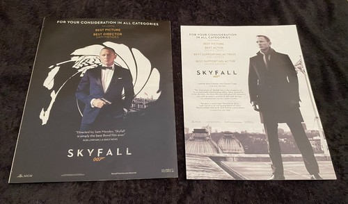 SKYFALL two Oscar ads Daniel Craig as James Bond 007 for Best Actor ...