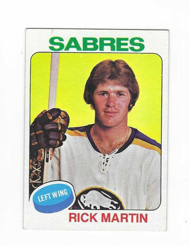 1975-76 TOPPS RICK MARTIN #175 BUFFALO SABRES | eBay