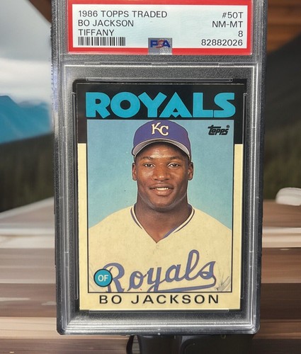 1986 Bo Jackson Topps Traded TIFFANY Rookie RC PSA 8 (DEAD CENTERED ...