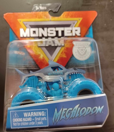 SPIN MASTER Monster Jam MEGALODON Nitro Neon NEW 1:64 Monster Truck ...