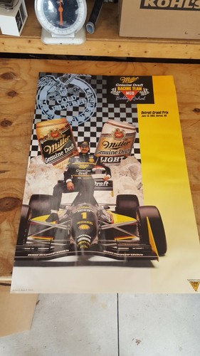MGD Miller Genuine Draft Beer Racing Detroit Grand Prix Bobby Rahal ...