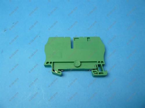 Weidmuller 1608670000 ZPE 6 Ground Terminal Block 1 Circuit Green NNB ...