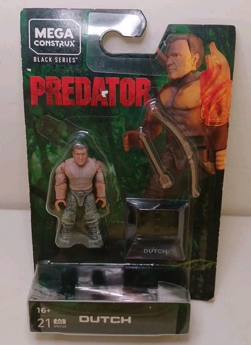 PREDATOR MEGA CONSTRUX DUTCH FIGURE ARNOLD SCHWARZENEGGER BLACK SERIES ...