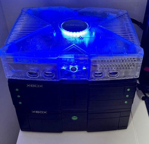 RED Custom OG Xbox RF Power Button Board, Controller Ports & LED Jewel ...