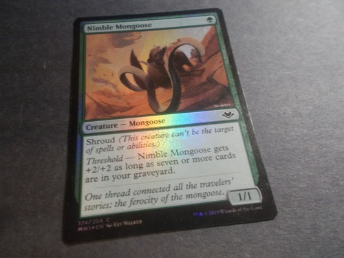 Nimble Mongoose x1 FOIL MTG Modern Horizons Green Common Creature NM | eBay