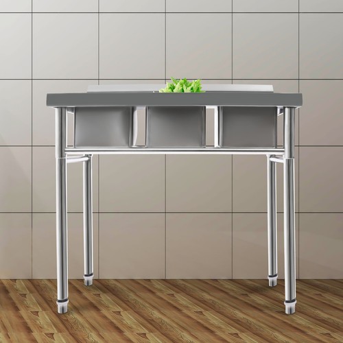 Triple Washing Sink Commercial Stainless Steel Sink Hand Wash Basin ...