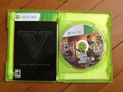 Grand Theft Auto V Disc 2 Case Manual Microsoft Xbox 360 Free Shipping ...