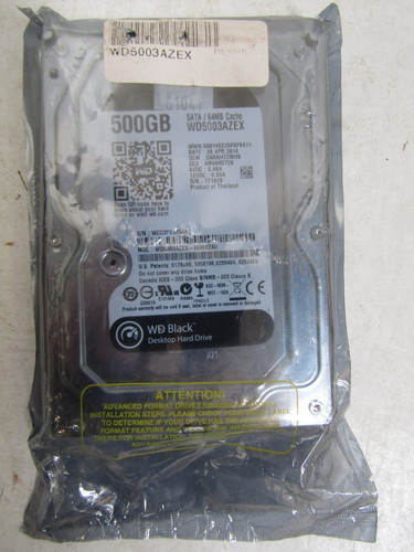 NEW SEALED! Western Digital WD5003AZEX 500GB WD Black 3.5" SATA 7200RPM ...