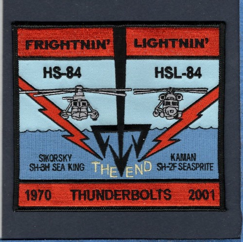 HS-84 HSL-84 THUNDERBOLTS DECOM 2001 US NAVY H-3 SH-2 Helicopter ...