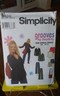 Simplicity Groove Pattern 8869 Junior 3/4-15/16 Jacket Pants Skirt Bag ...
