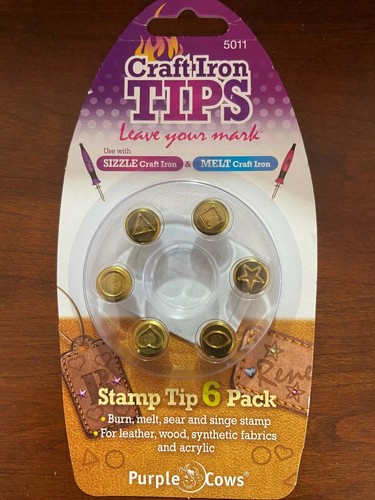 Purple Cows Sizzle Craft Iron & Melt Craft Iron Craft Iron Tips 6 pack ...