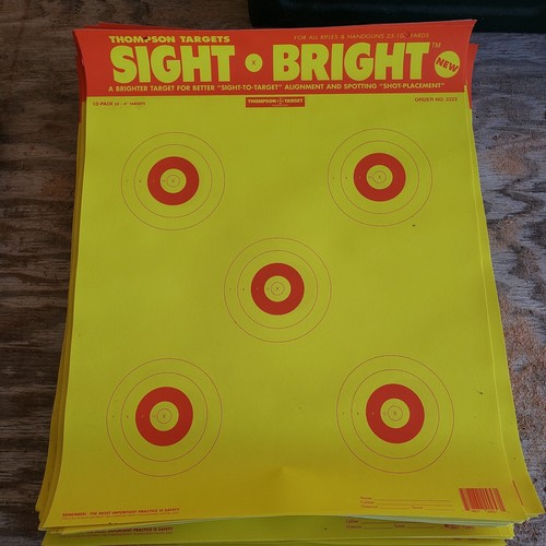 Thompson Target Sight Bright 12.5x19 Paper Shooting Targets, 50 Pack | eBay