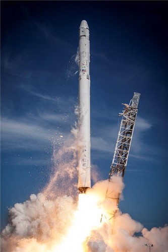 SPACE X FALCON 9 ROCKET LAUNCH GLOSSY POSTER PICTURE PHOTO PRINT BANNER ...