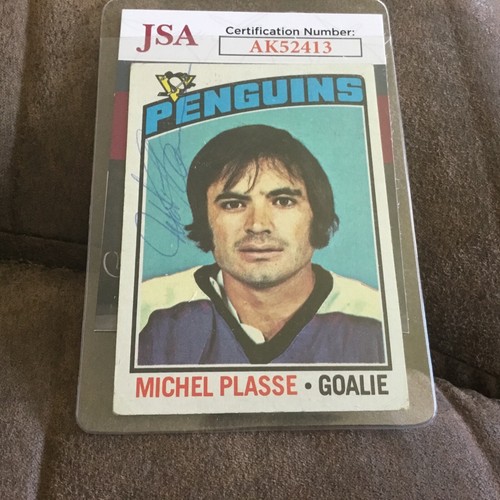 Autographed 1976-77 Topps Michel Plasse. DEC.. JSA Cert. TOUGH! | eBay