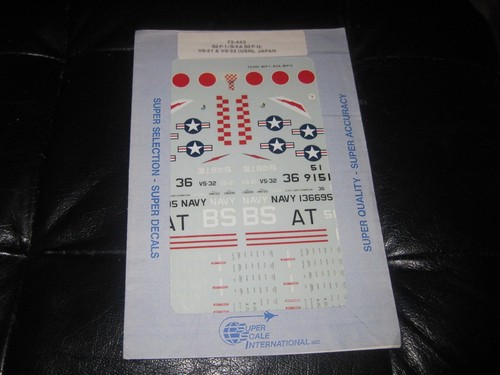 S2 F-1/ S-2A S2 F-U: VS-21 & VS-32 (USN), JAPAN in 1/72 scale by SSI | eBay