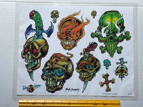 Vintage Art Tattoo Flash Sheet Kelly Gormley /T242 | eBay