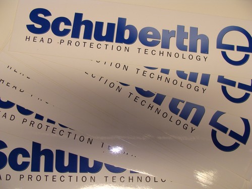 Schuberth Fanartikel Helm Motorrad 2 Stück Aufkleber Sticker Kleber ...