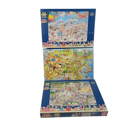 Jan Van Haasteren Jumbo Jigsaw Puzzle Lot 1000 Pcs USA Zoo Beach 1646 ...