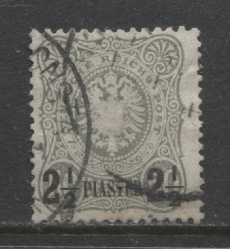 Germany 1884 offices in TURKEY 2½ Piaster early used CONSTANTINOPEL ...