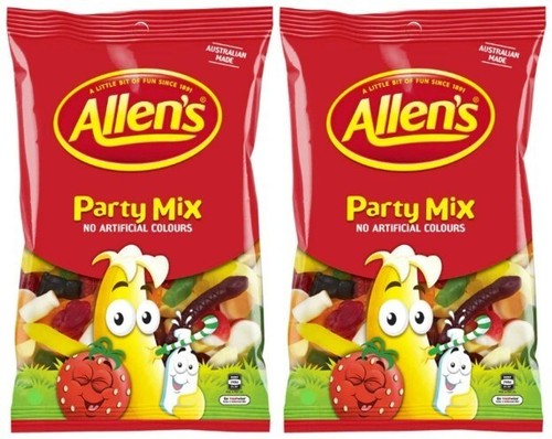915024 2X 1.3KG BULK BAG ALLEN'S ALLENS PARTY MIX AUSTRALIAN MADE ...