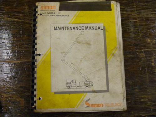 Simon 6H Telelect Articulating Aerial Lift Platform Service Repair ...