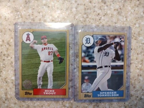 Lot (44) 2022 Topps Series 1, 2, & Update 1987 Mike Trout Spencer ...