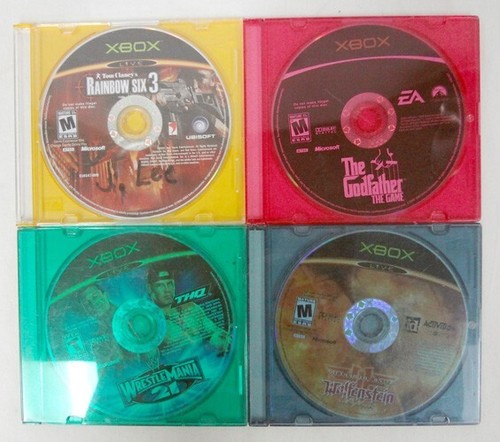 Lot of 4 Original Microsoft Xbox Disc Only Video Games! Wolfenstein ...