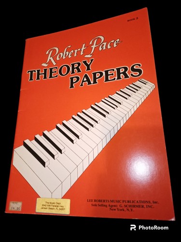 Robert Pace Theory Papers Book 3 | eBay