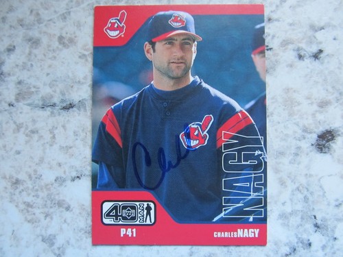 Indians Charles Nagy Signed Autographed 2002 Upper Deck 40 Man Mint | eBay
