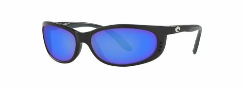 NEW Costa Del Mar Fathom Black Frame w/ Blue Mirror Glass 580G Lens ...