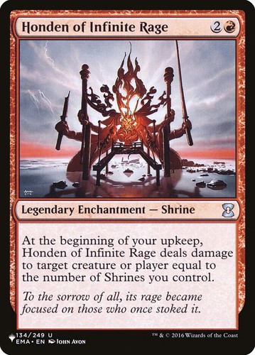 MTG Magic the Gathering Honden of Infinite Rage (534/1104) The List NM ...