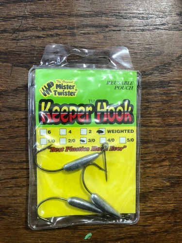Mister Twister 3/0 Keeper Hooks Weighted 4 Pack NOS | eBay