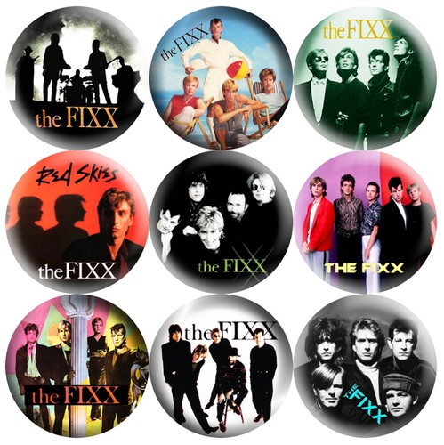 THE FIXX 80's Music 1.25" Pinback Buttons New Wave Dance Pop Rock Band ...