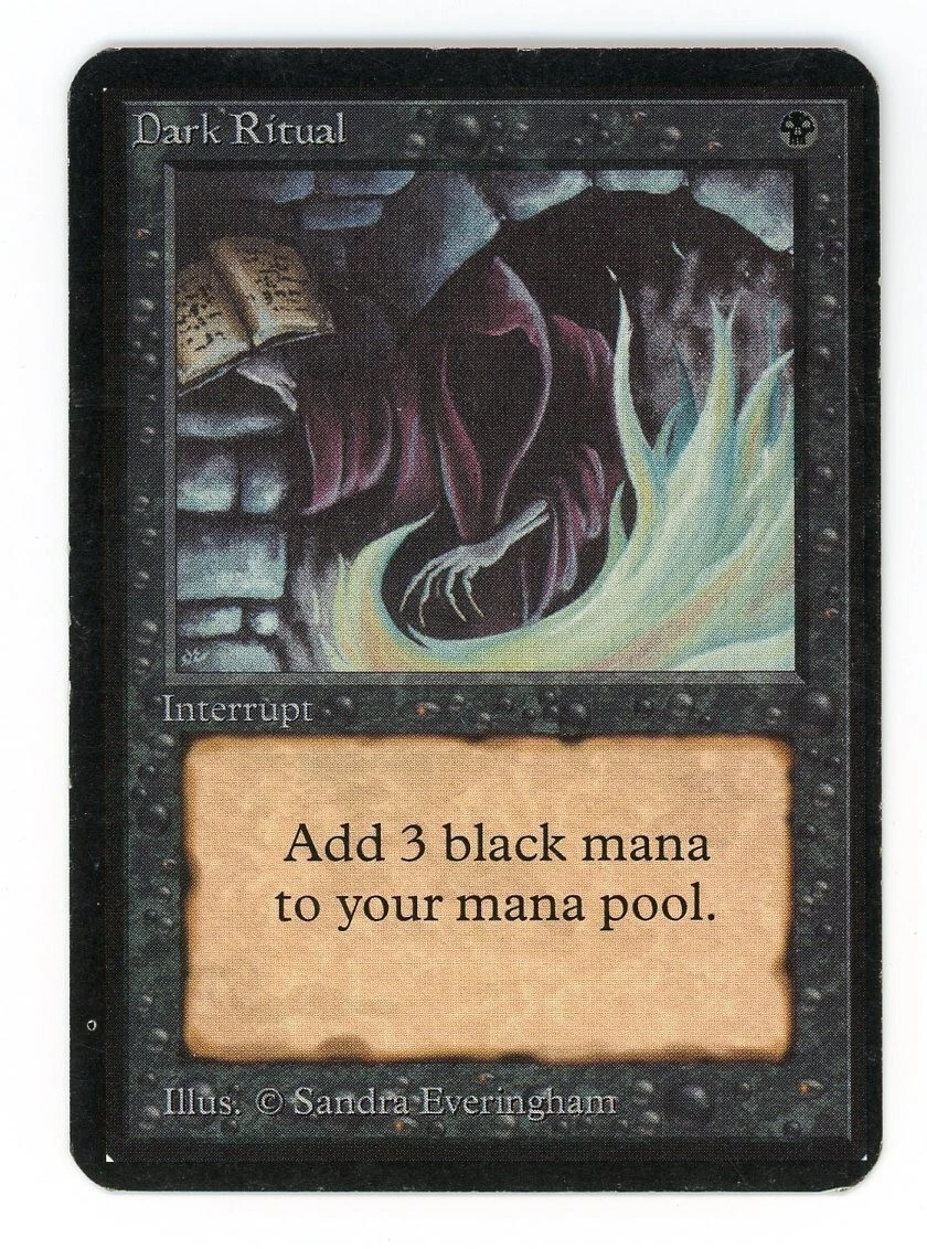 Dark Ritual 1993 Alpha Edition Base RAW Price Guide - Sports Card Investor