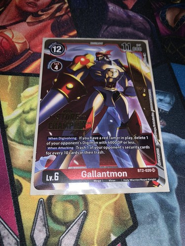 Digimon TCG Singles - Gallantmon - BT2-020 SR - Store Champion Promo - LP | eBay