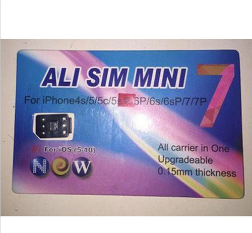 5pcs Ali-Sim Card Server Acti vation for Iphone 4s/5/5c/5s/6/6p/6s/6s ...