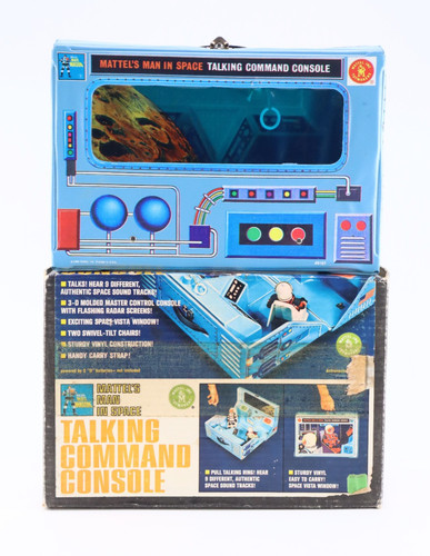 Vtg 1966 Mattel Major Matt Mason Man in Space Talking Command Console w ...