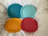 Tupperware Lunch Plates 4pc Set Red Wine 8"/20cm Rare Only 5 sets ...