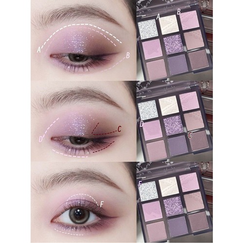 Matte Pearlescent Highlighter Glitter Sequins Smoky Eye Makeup Long ...