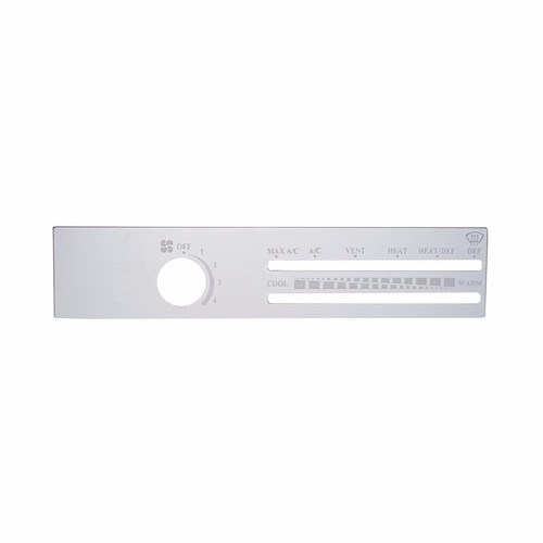 Stainless A/C Control Plate w/o Recirculate Opening f/ Freightliner ...