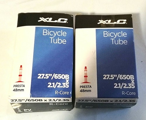Lot of 2 XLC Boxed Bicycle Tube 27.5"/650Bx2.1/2.3 Presta 48mm | eBay
