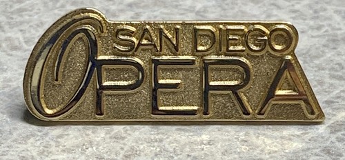 SAN DIEGO OPERA Gold Tone Lapel Har Pin. [K] | eBay