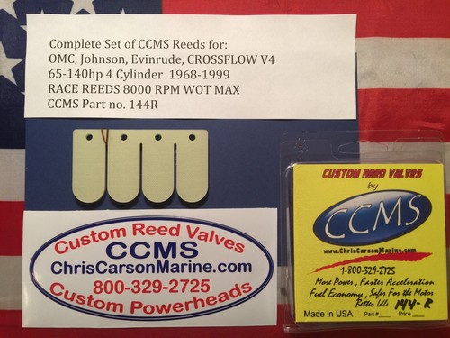 CCMS OMC Johnson Evinrude Racing Outboard Reed 65-140hp V4 C/F 1968 ...